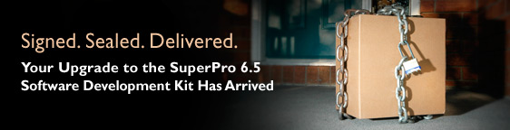 Full Windows Vista support with ver. 6.5.0 Toolkit for Sentinel SuperPro